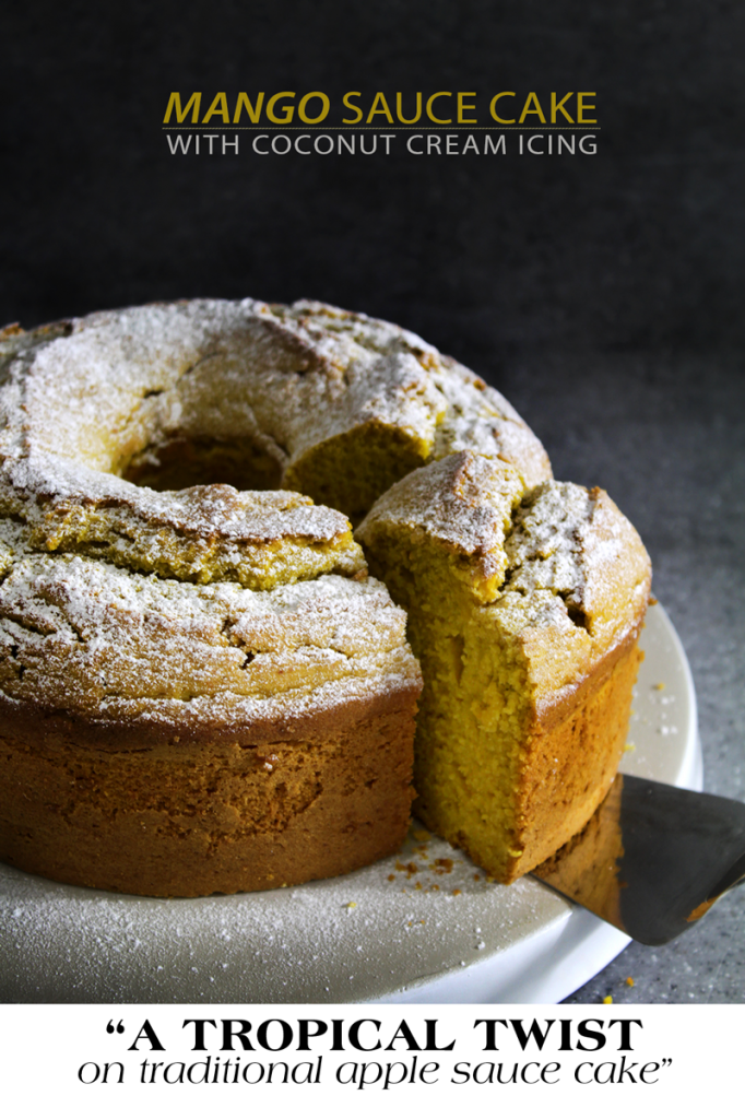 quitter's mango sauce cake