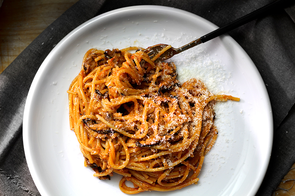 spicy cheesy. gochujang spaghetti – Lady and Pups