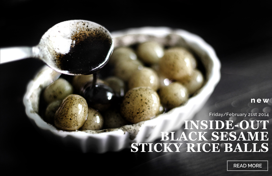 INSIDE-OUT BLACK SESAME STICKY RICE BALLS – Lady and Pups