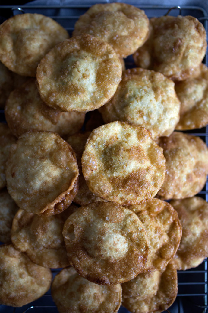 FRIED PORK DUMPLING + KIMCHI NACHOS