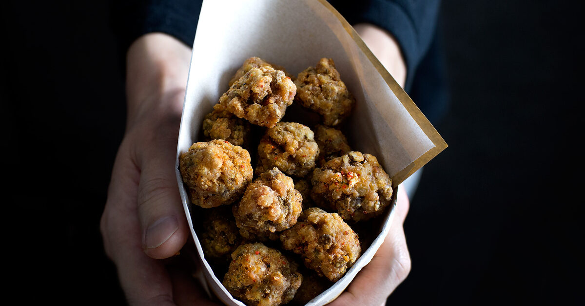 CURRIED LENTIL AND SHRIMP POPCORNS – Lady and Pups