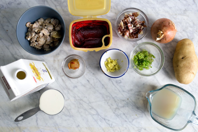 MY BIG, FAT, SPICY KOREAN CLAM CHOWDER