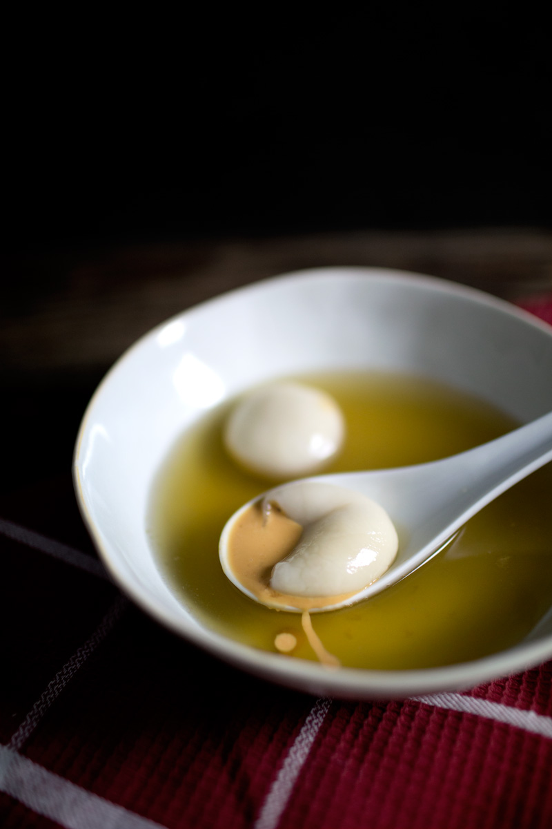 PEANUT BUTTER STICKY RICE BALLS IN GREEN TEA – Lady and Pups