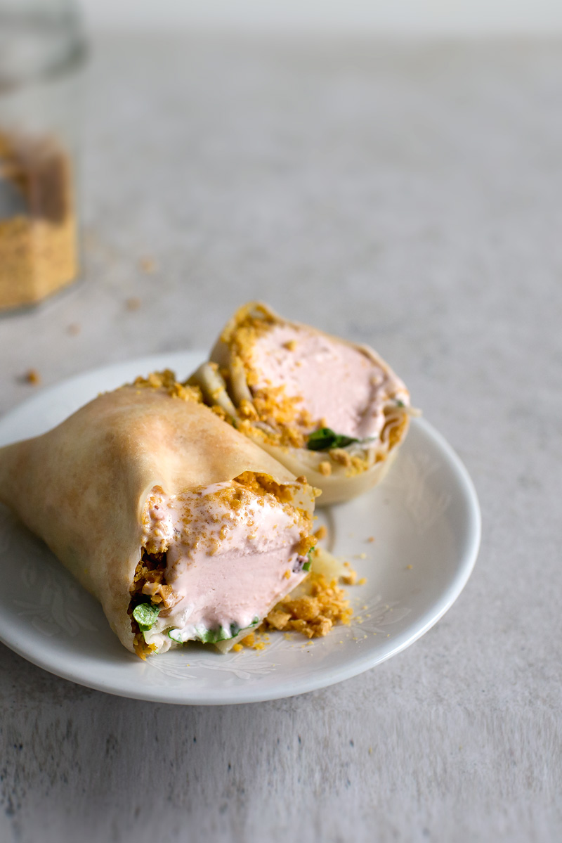 THE PARADOX OF ICE CREAM-SPRING ROLL W GROUND PEANUT BRITTLE – Lady and ...