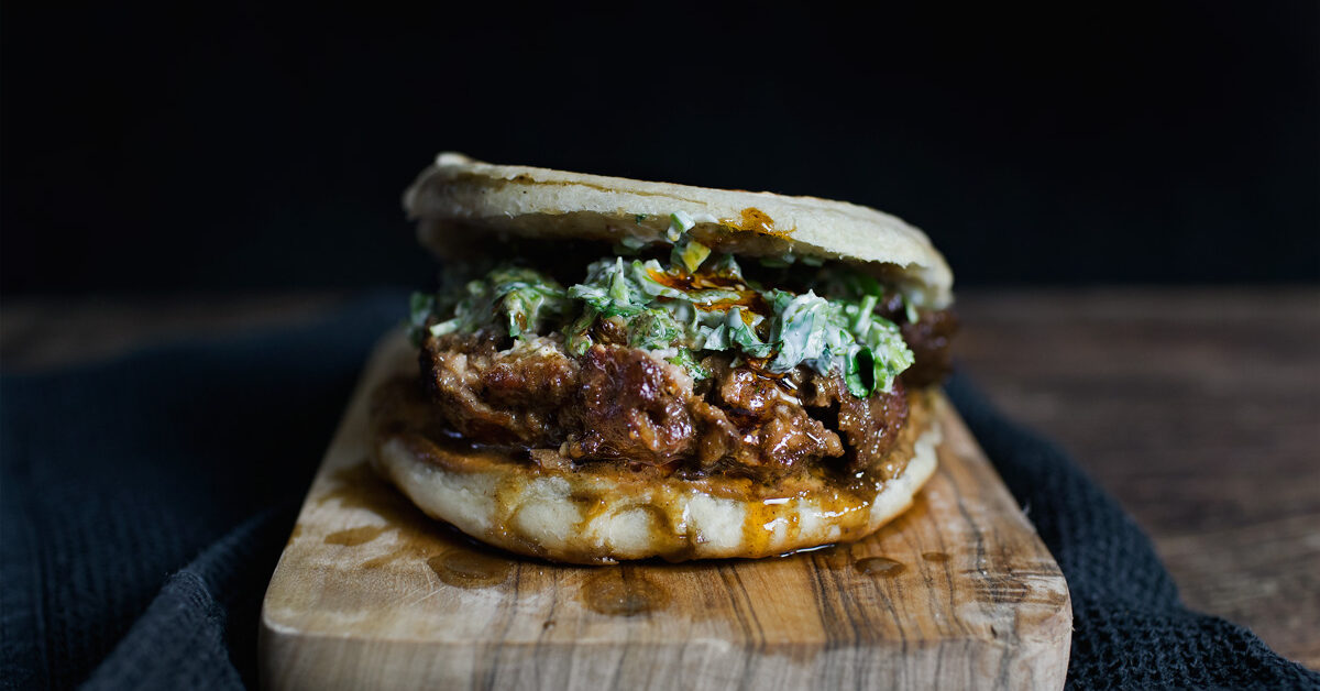 XI’AN STYLE SMUSHED LAMB MEATBALL BURGER – Lady and Pups