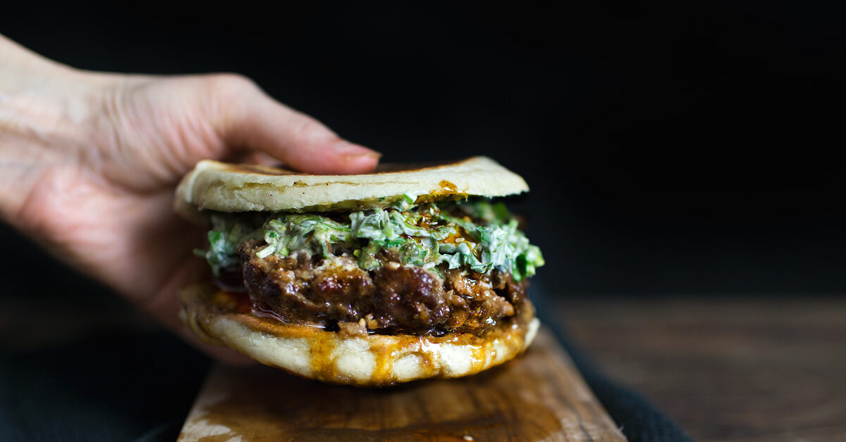 XI’AN STYLE SMUSHED LAMB MEATBALL BURGER – Lady and Pups