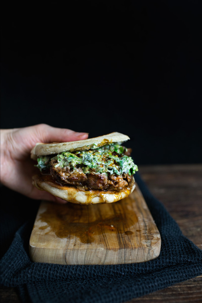 XI'AN STYLE SMUSHED LAMB MEATBALL BURGER