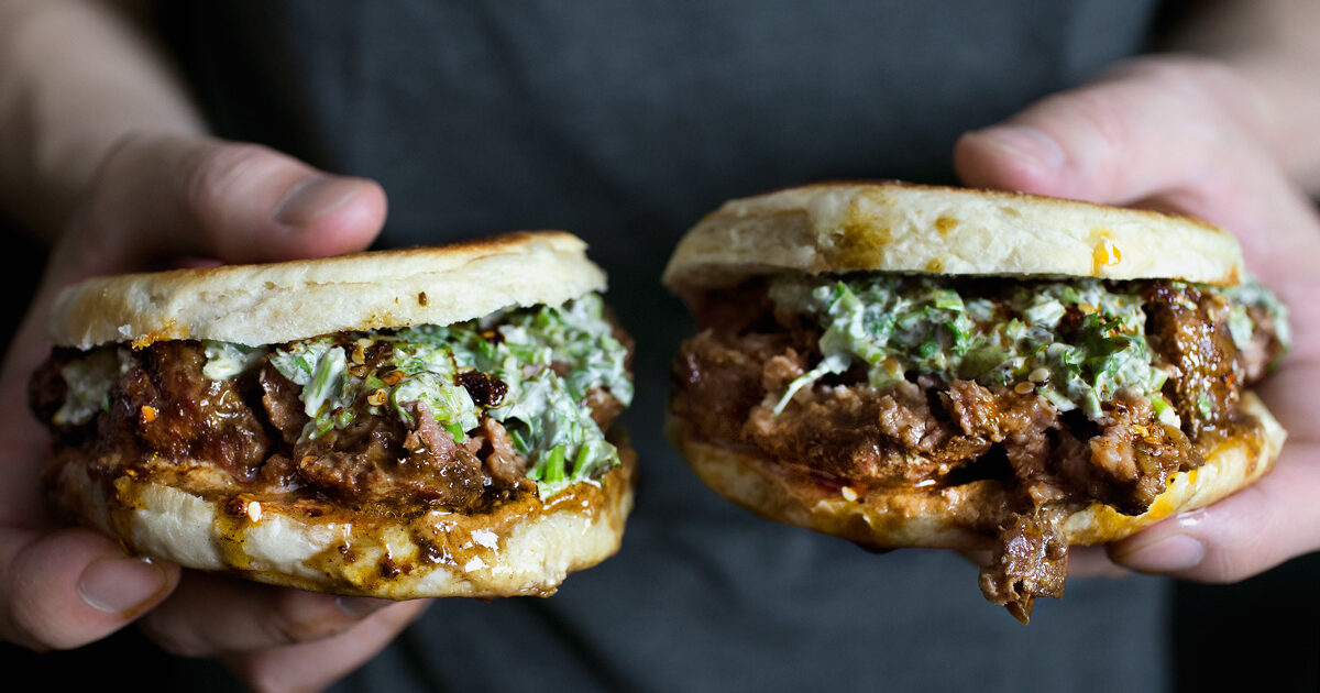 XI’AN STYLE SMUSHED LAMB MEATBALL BURGER – Lady and Pups