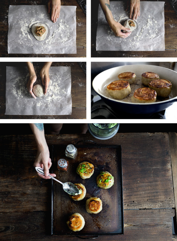 THE JADED DOOR-NAIL MEAT PIES RUBBED W/ SCALLION BUTTER