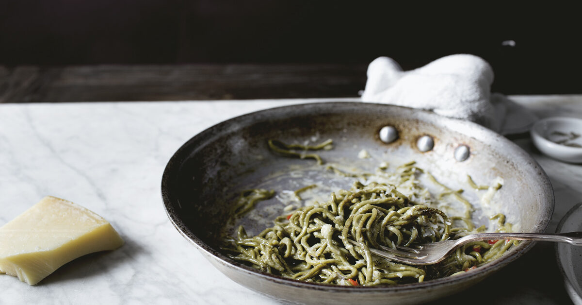 MATCHA SPAGHETTI W/ CHILI AND CHEESE – Lady and Pups