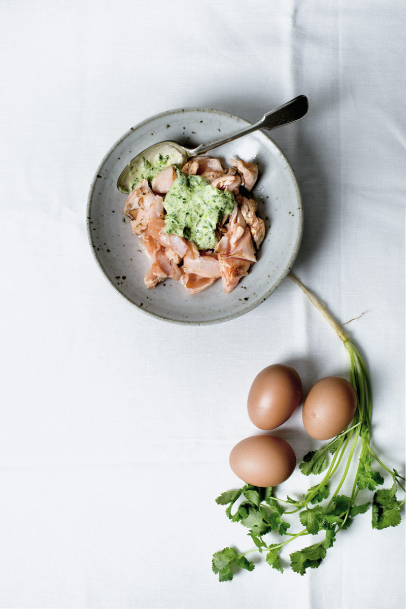 DIM SUM MONTH: Creamy salmon & egg in rice wrapper rolls – Lady and Pups
