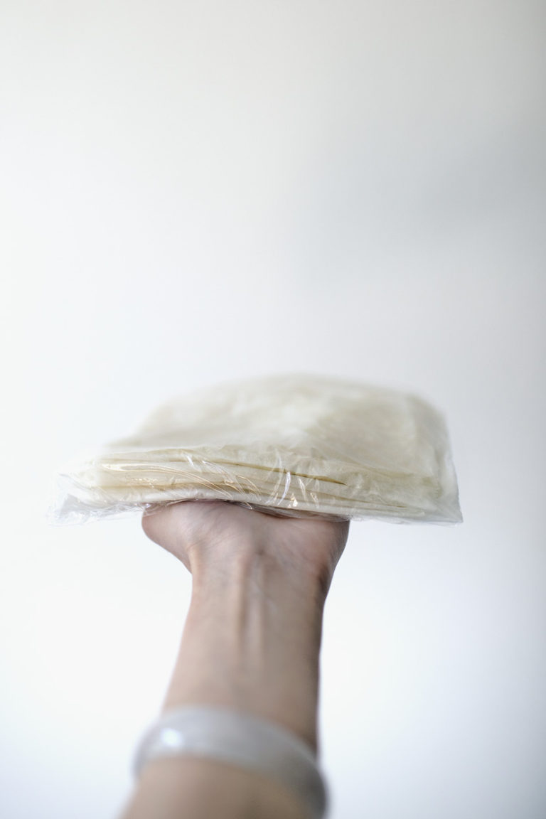 DIM SUM MONTH: Creamy salmon & egg in rice wrapper rolls – Lady and Pups