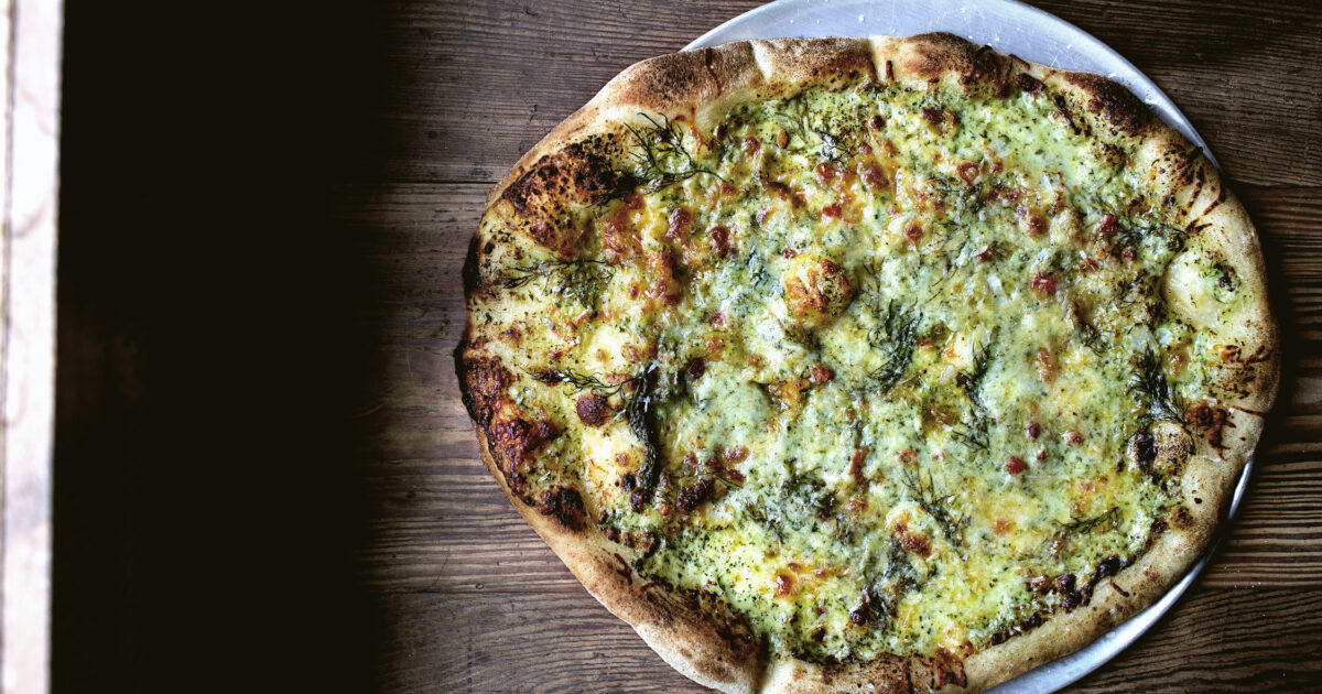 SPRING CREAM PIZZA – Lady and Pups