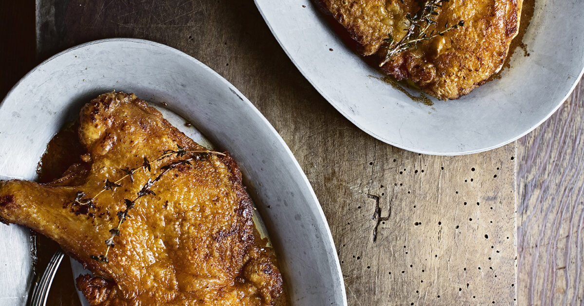 How to make perfectly butterflied and crispy skillet chicken – Lady and ...