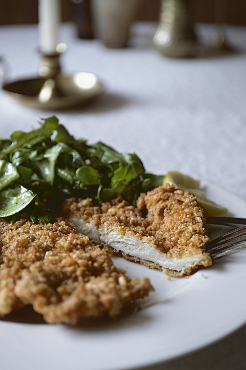 Broken rice crispy crust and chicken cutlets – Lady and Pups